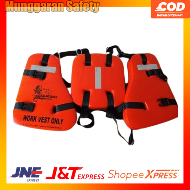 Jual Pelampung Kapal Life Jacket - Work Vest Sea Horse Murah | Shopee ...