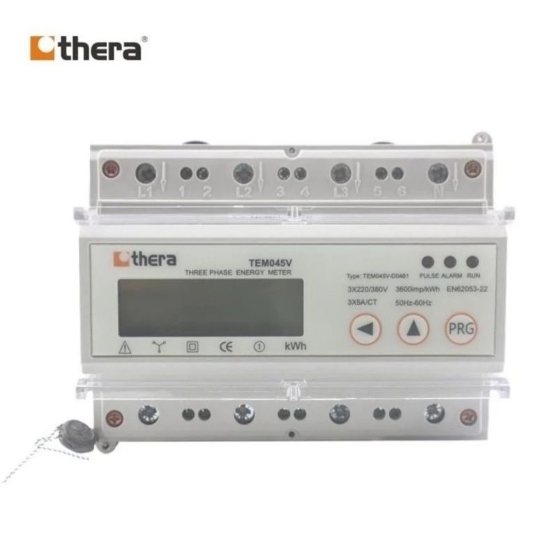 Jual KWH Meter THERA 3Phase 4W CT/5A Digital 1Tariff Type : TEM045V ...