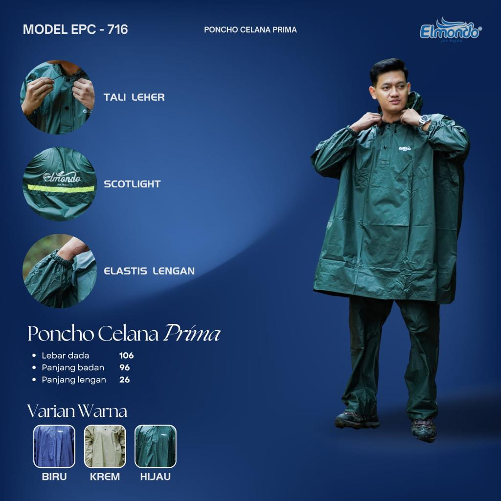 Jual Jas Hujan Ponco Elmondo Prima - Mantel Ujan Dewasa Pria dan Wanita | Shopee Indonesia