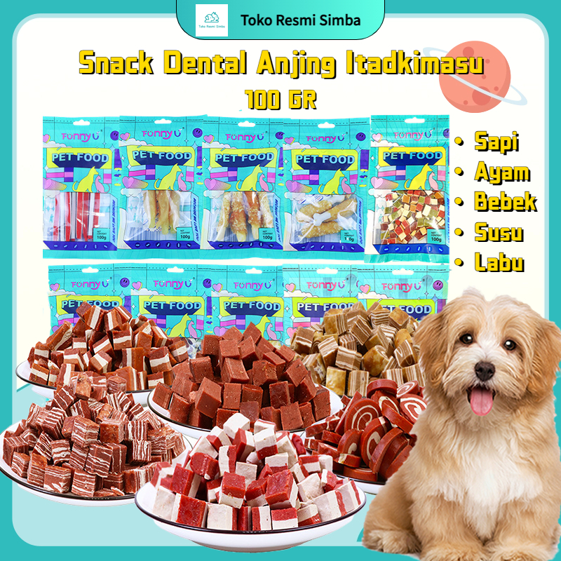 Jual Cemilan Anjing 100GR Treat Stick Snack Sehat Dari Daging Segar ...