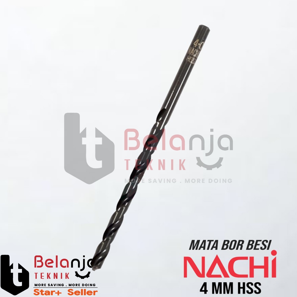 Jual Nachi Mata Bor Besi HSS 4 mm Shank Lurus Drill Bit 4mm Original | Shopee Indonesia