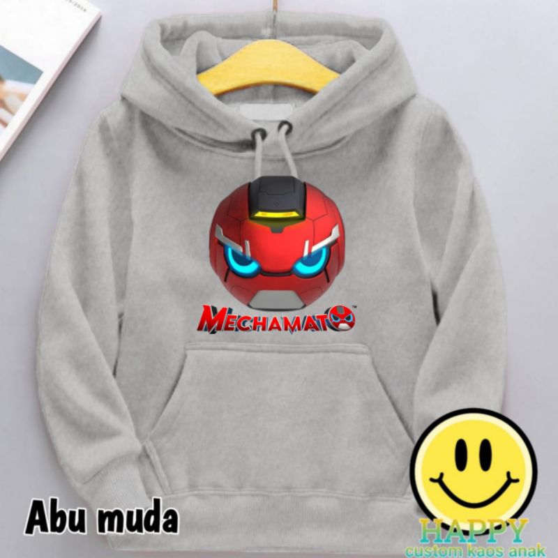 Jual Hoodie anak Gambar animasi Robot MECHAMAT | Shopee Indonesia
