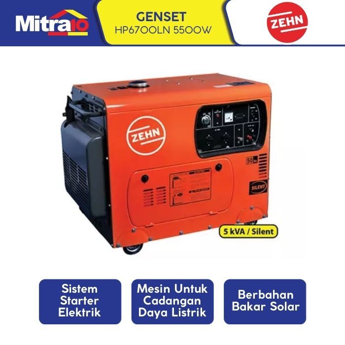 Jual Zehn Genset HP6700LN 5500 Watt Merah | Shopee Indonesia