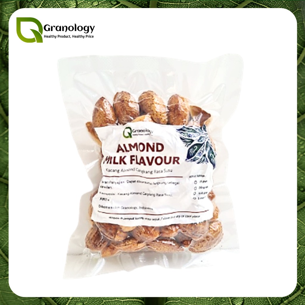 Jual Kacang Almond Cangkang Rasa Susu / Roasted Almond In Shell Milk ...