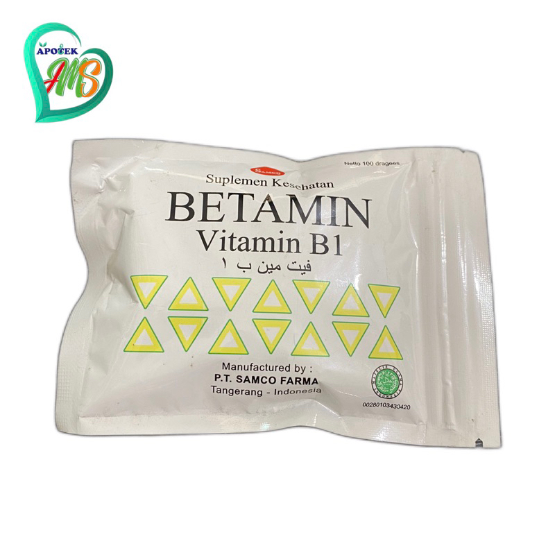 Jual BETAMIN VITAMIN B1 ISI 100 TABLET | Shopee Indonesia
