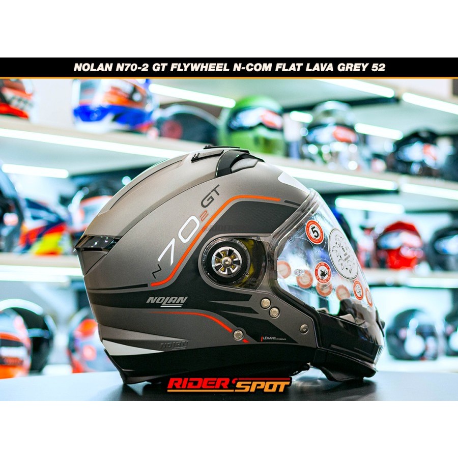 Jual Helm Motor Nolan N70.2 GT Flywheel 052 Crossover Touring Original | Shopee Indonesia