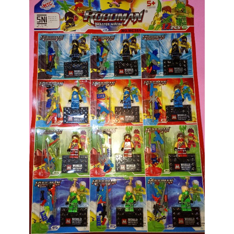 Jual mainan balok susun brick/minifigure/action figure/lego roboman ...