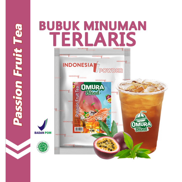 Jual OMURA Blend Bubuk Minuman Premium Rasa Passionfruit Tea / Teh ...