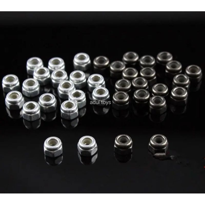 Jual REP TAMIYA 94690 MINI 4WD 2MM LOCK NUT / NUT SILVER (10PCS ...