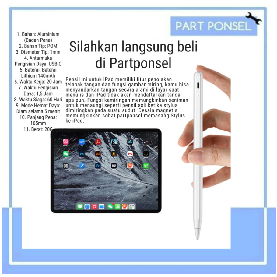 Jual stylus ipad Pencil 2 Gen 2 for iPad Pro M1 M2 M3 Air 4 mini 6 2021 2022 2018 2019 2020 2023 ...