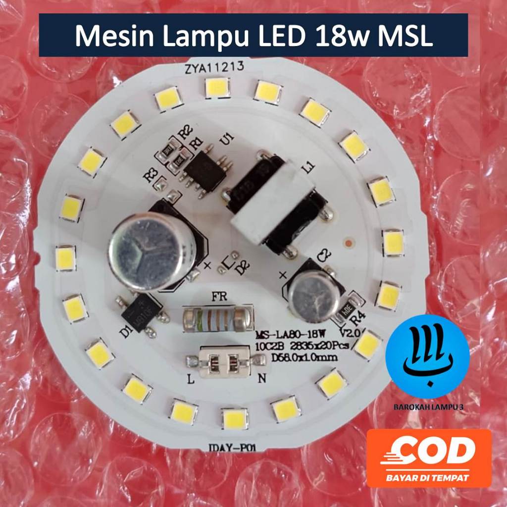 Jual [NEW] PCB Lampu LED AC / Mesin Lampu LED AC / 18 Watt / PCB Lampu ...