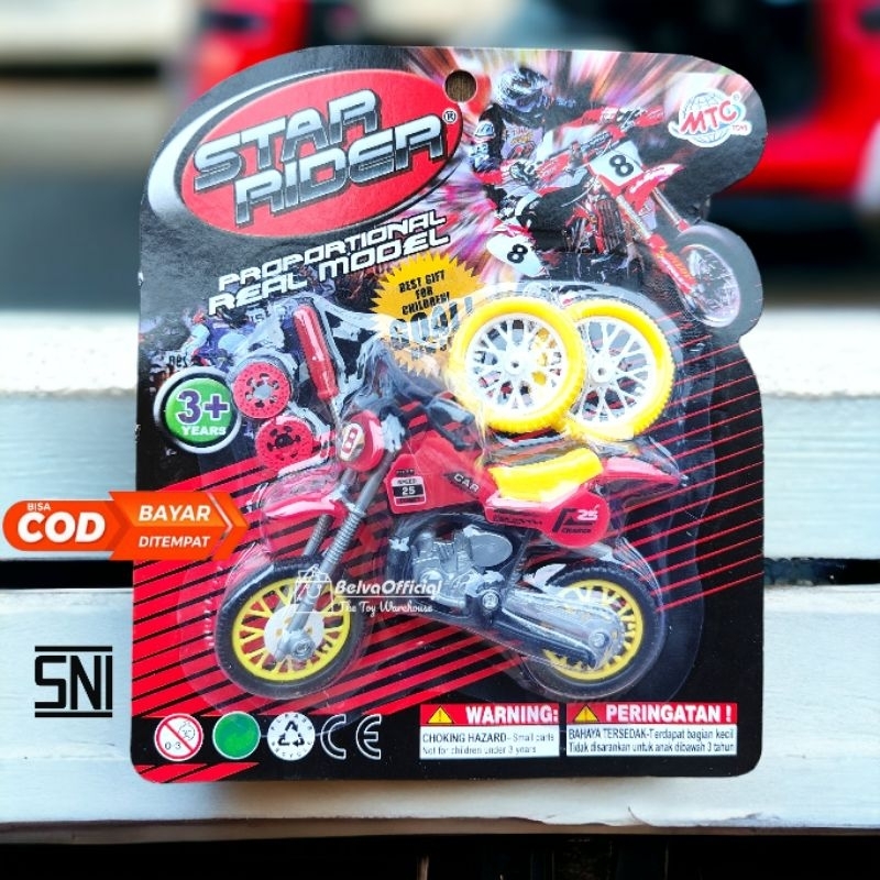 Jual Mainan motor cross star rider / mainan anak murah | Shopee Indonesia