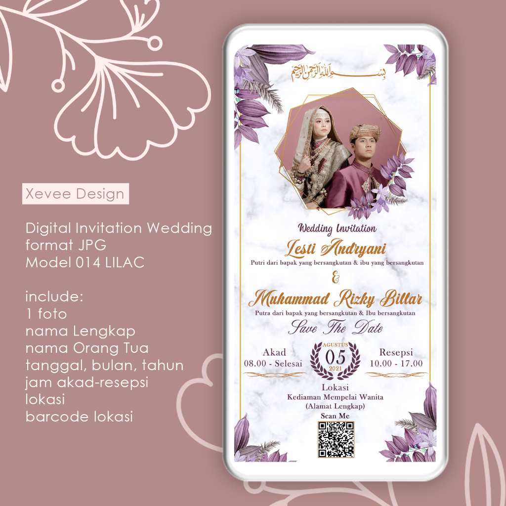 Jual UNDANGAN JPG UNDANGAN FOTO UNDANGAN DIGITAL E INVITATION UNDANGAN ...