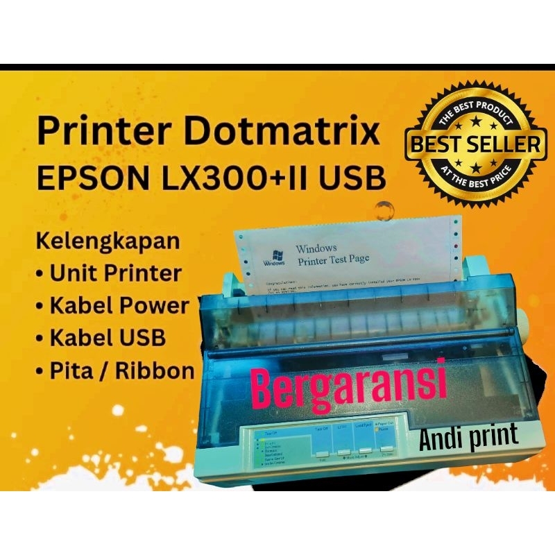 Jual printer Epson LX 300+II SECOND suport USB Acecoris | Shopee Indonesia