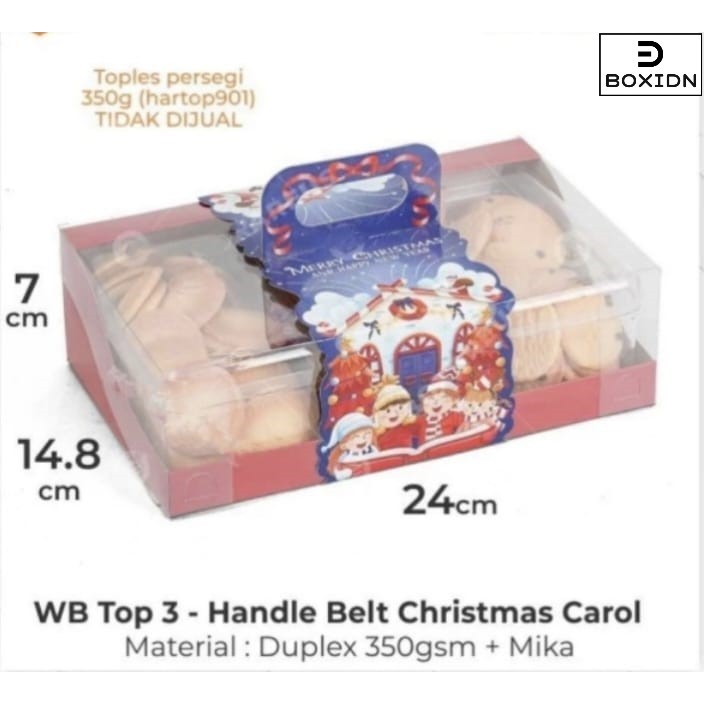 Jual Christmas Mika Box Mika Natal 3 toples 350gr Box Christmas 2 ...