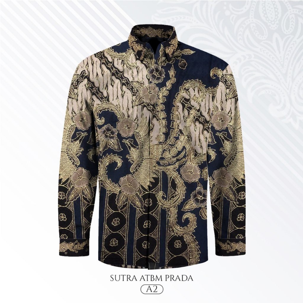 Jual Kemeja pria lengan panjang jumbo batik tulis prada asli exclusive ...