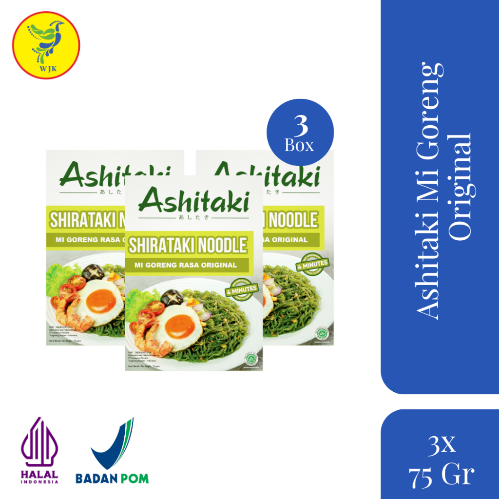 Jual Ashitaki Mi Instan Shirataki Goreng Rasa Original 3 Box | Shopee ...