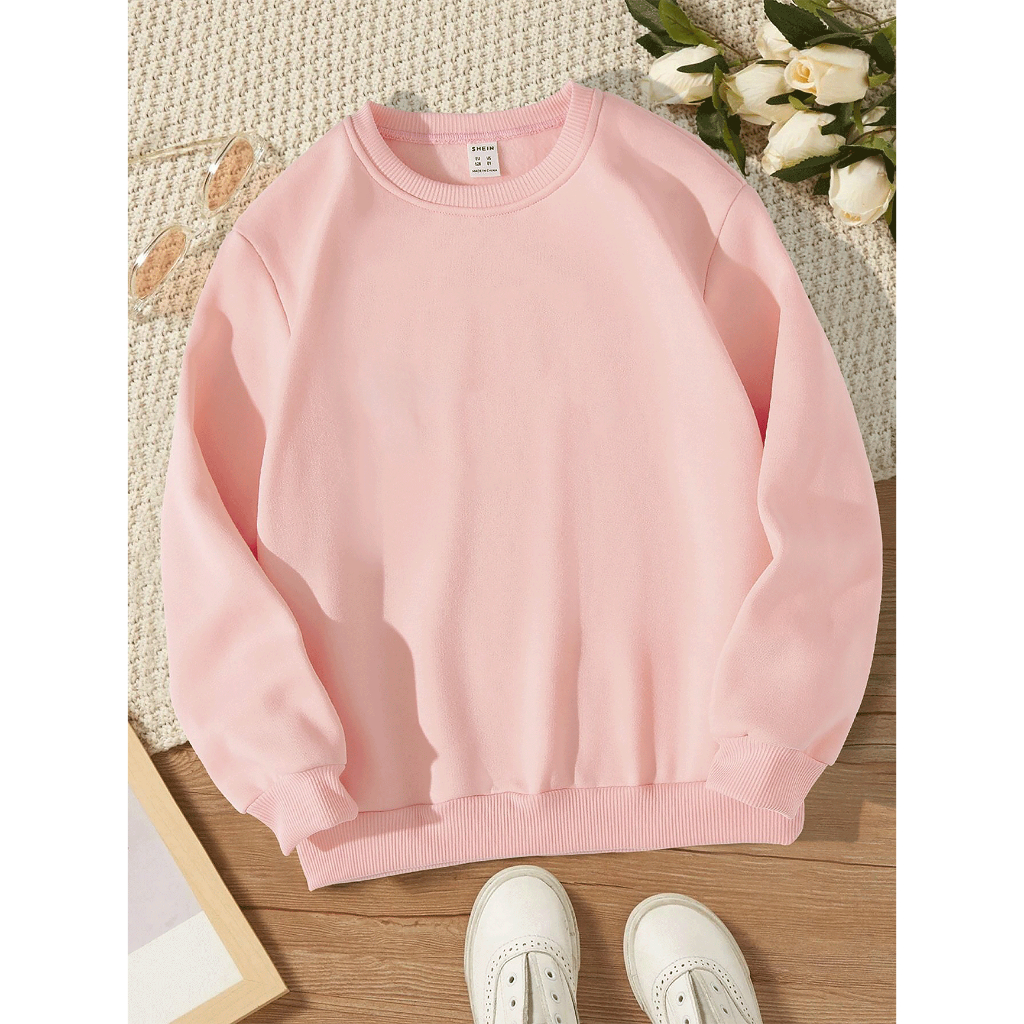 Jual dijaketan - Sweater Crewneck Polos Wanita // Crew Neck Sweter Basic Oblong Cewek Oversize ...