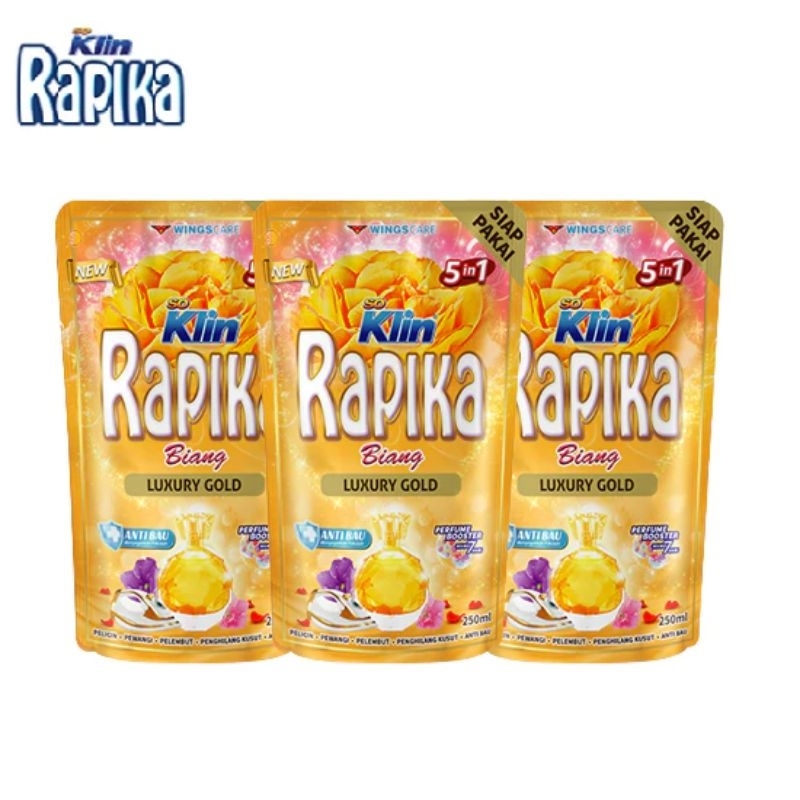Jual Rapika Biang Gold Pouch 250ML Triplepack | Shopee Indonesia