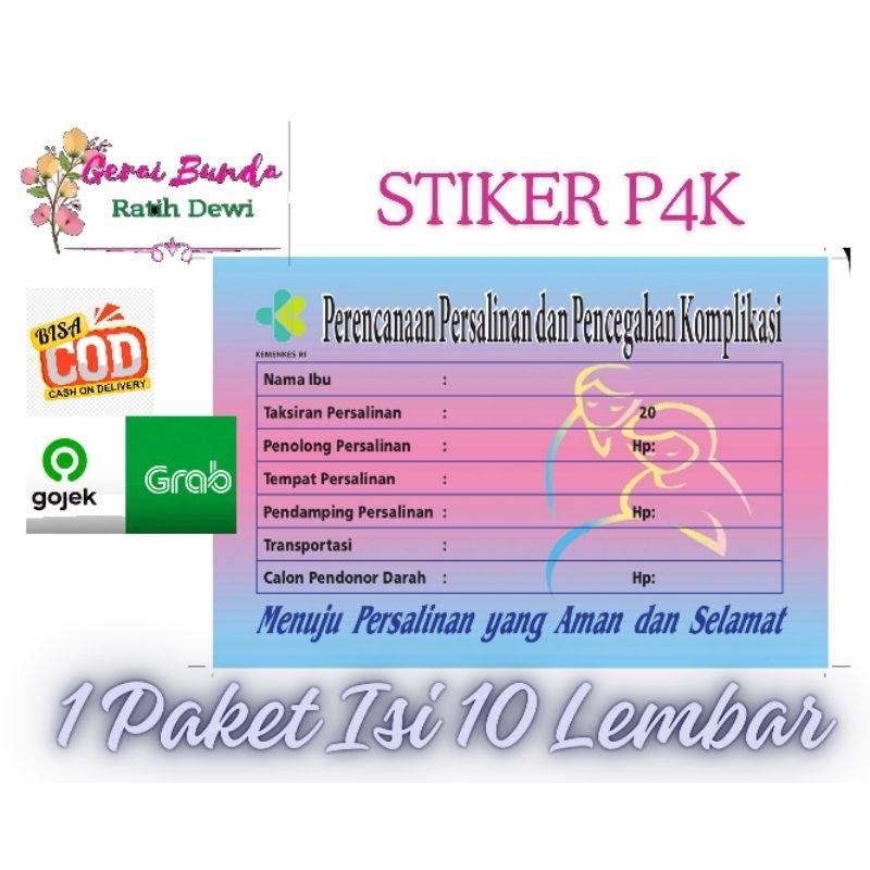 Jual STIKER P4K (Isi 10 lembar) | Shopee Indonesia