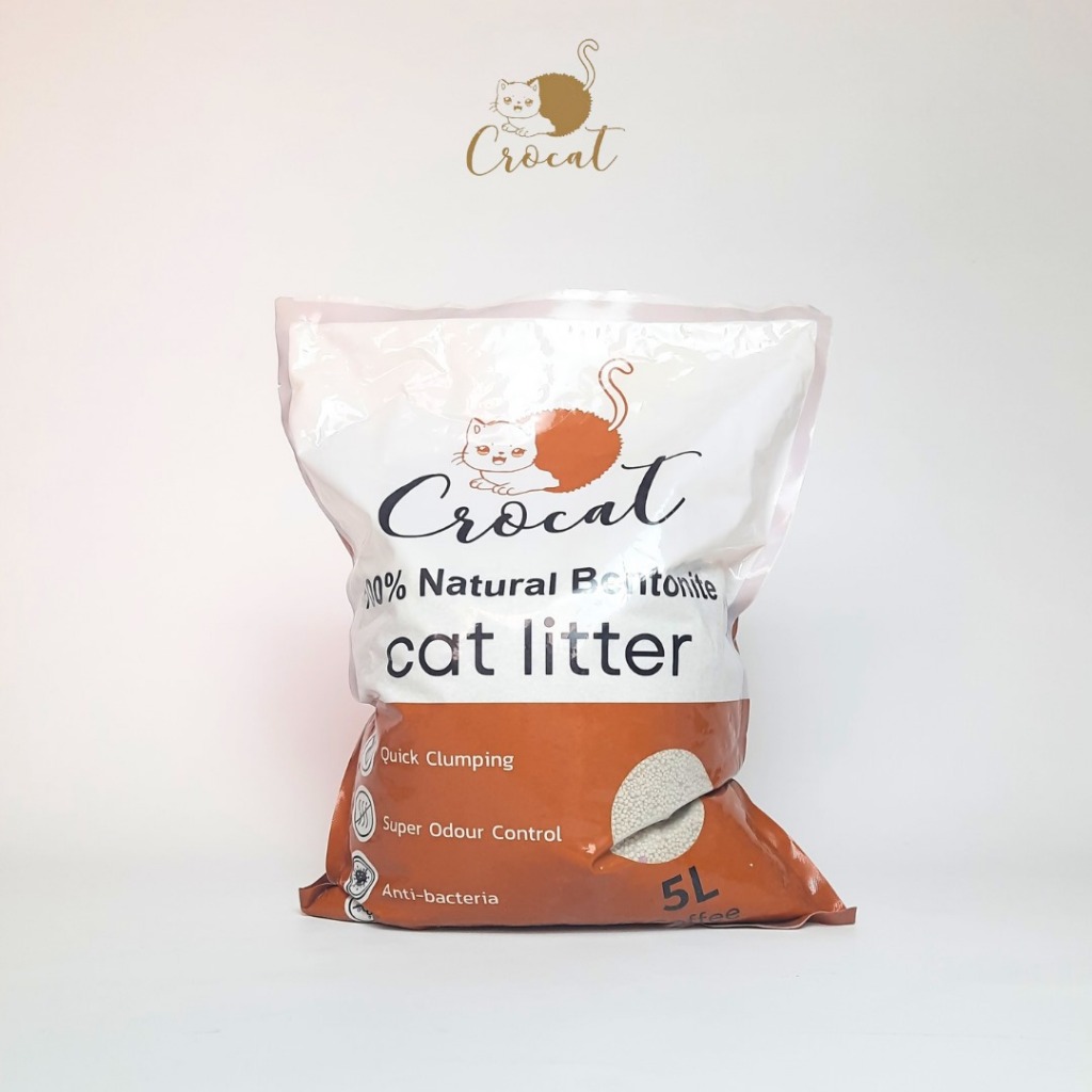 Jual 5 LITER PASIR KUCING PREMIUM GUMPAL HARUM CROCAT MURAH AROMA KOPI ...