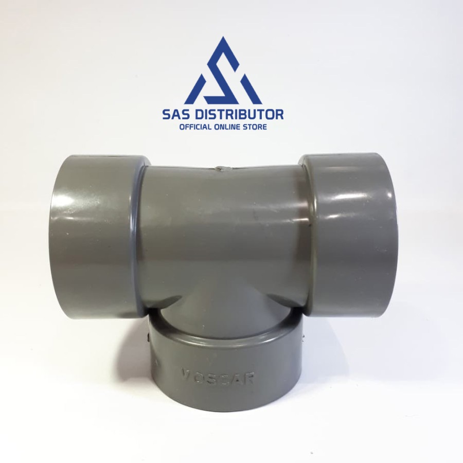 Jual TEE 2" inch D | Tee 2" inch | Leter T 2" in D PVC Voscar | Sambungan Pipa T | Tee Pipa 2 ...