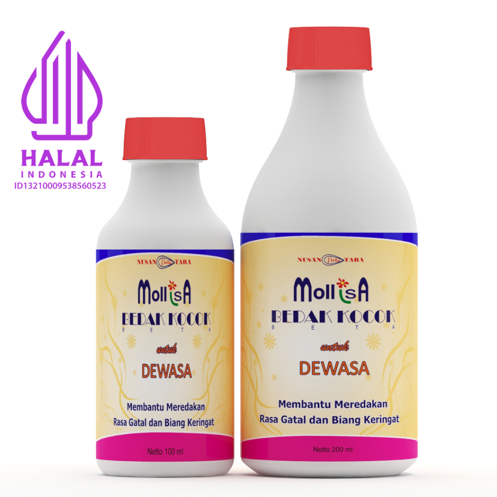 Jual Mollisa Bedak Kocok Dewasa Kulit Gatal, Biang keringat, Campak ...