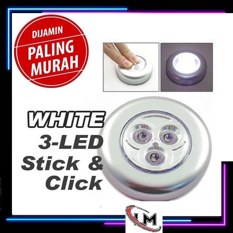 Jual Stick N Click Lamp/Lampu Tempel EmergencyTOUCH LAMPStick Touch ...