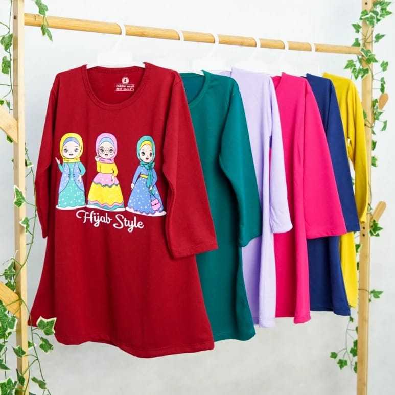 Jual TUNIK ANAK PEREMPUAN USIA 1 2 3 4 5 6 7 8 TAHUN MOTIF SABLON ...