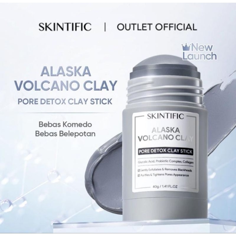 Jual SKINTIFIC Alaska Volcano pore detox slay stick 40g | Shopee Indonesia