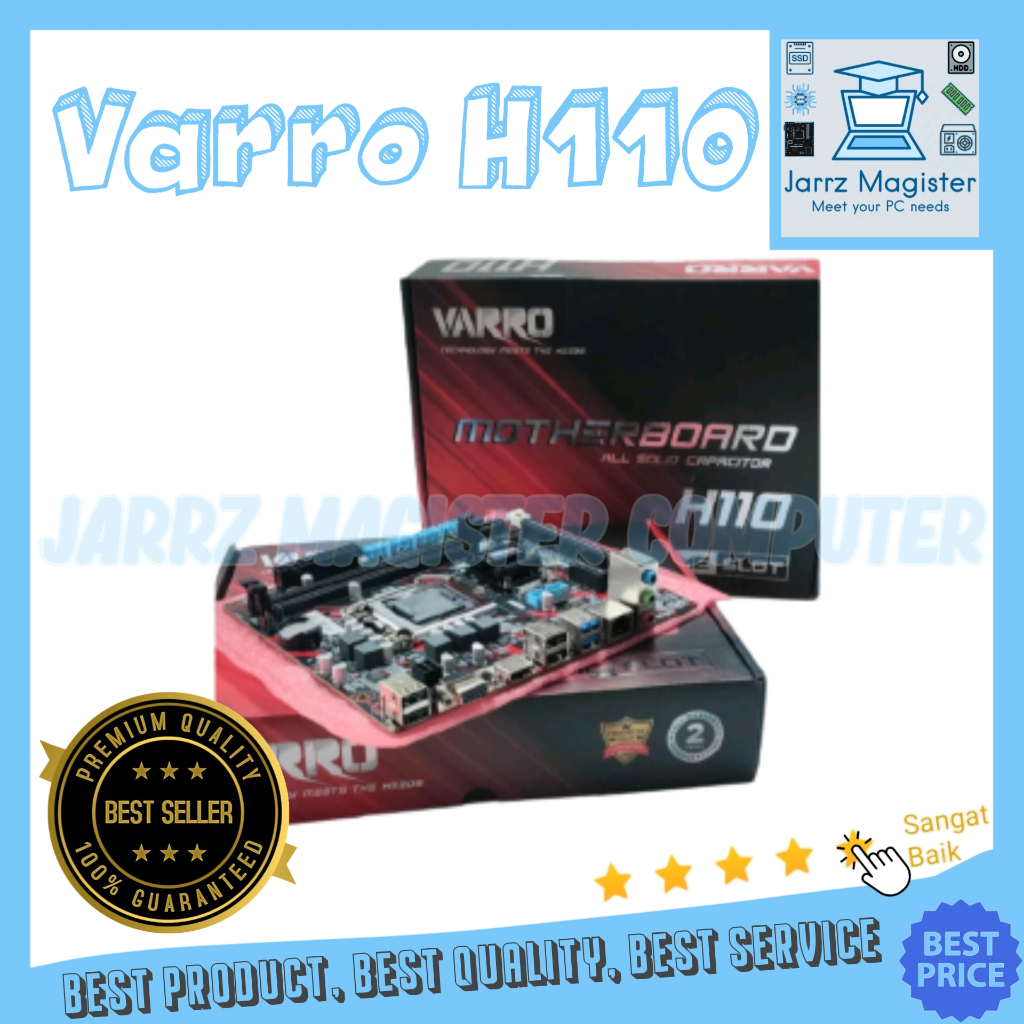 Jual Motherboard Varro H110 Intel LGA 1151 DDR4 | Mainboard Varro H110 ...
