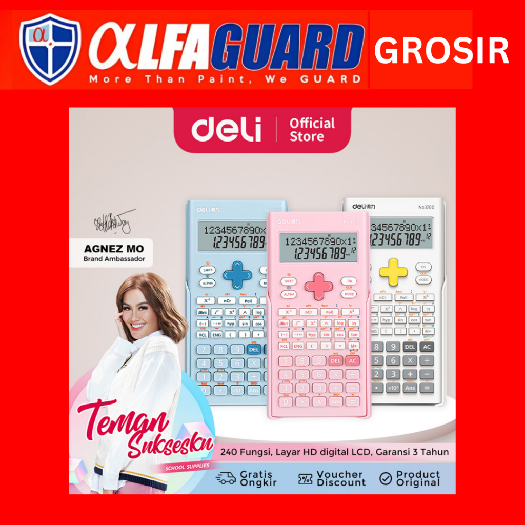Jual Deli Calculator Scientific Kalkulator 240 Fungsi Kalkulasi 1700 ...