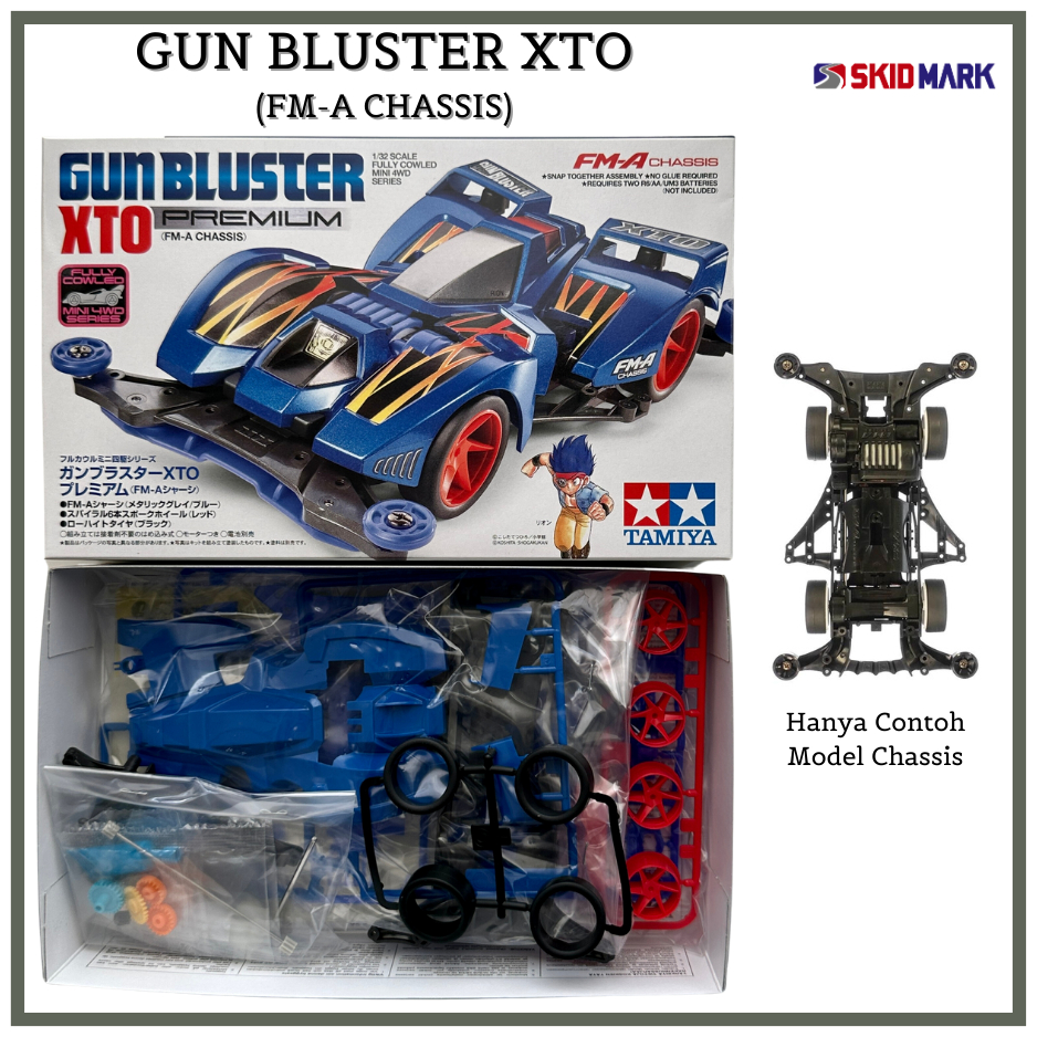 Jual Mobil Rakit Tamiya Mini 4WD - Gun Bluster XTO FM- A Chassis ...