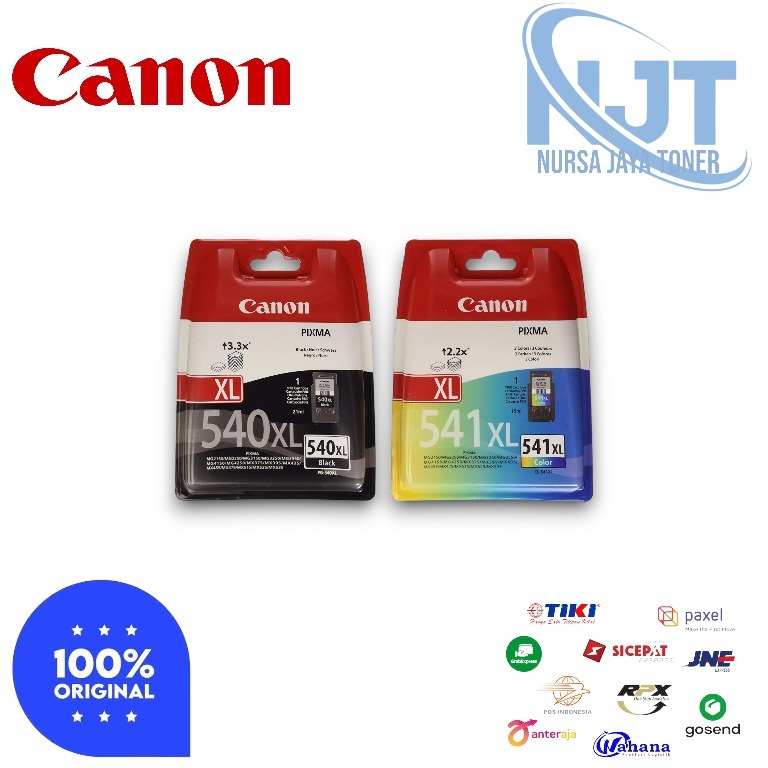 Jual CANON PG-540 XL Black & CL-541 Colour Original Ink cartridge ...