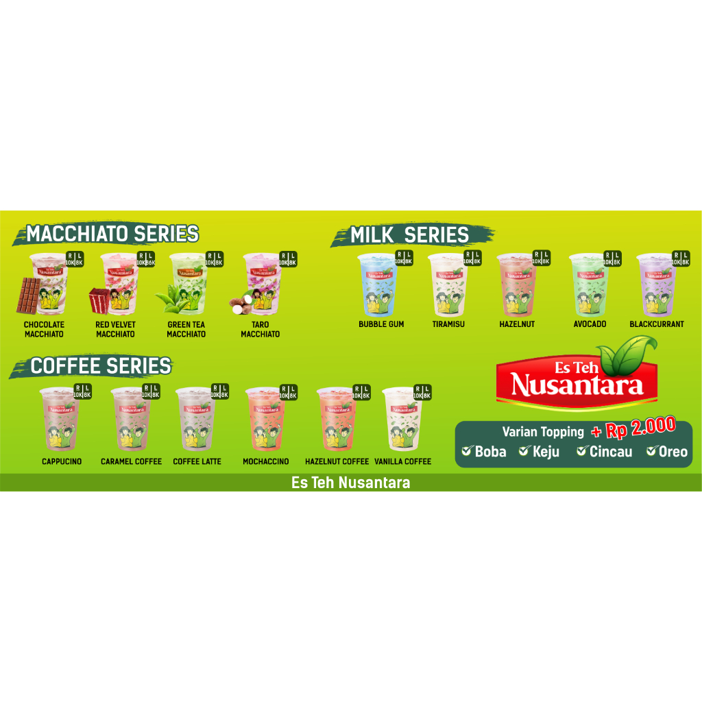 Jual banner custom esteh | Shopee Indonesia