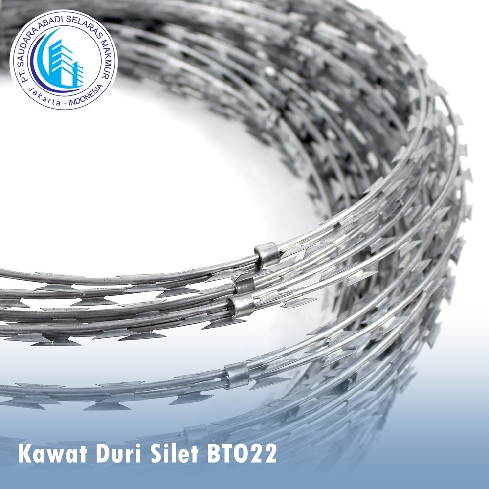 Jual Kawat Duri Silet / Razor Wire BTO 22 | Shopee Indonesia
