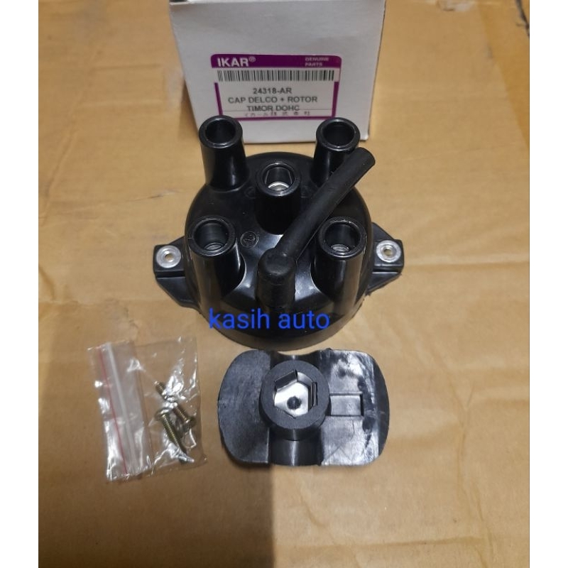Jual distributor cap delco tutup kap delko+rotor Timor DOHC | Shopee ...