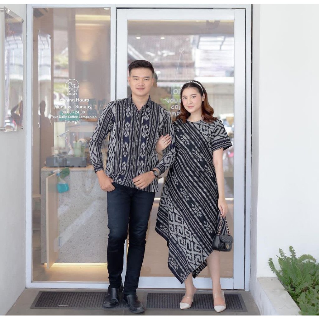 Jual Benang Raja Batik Couple Pria Wanita Tenun Blangket 1219 | Shopee ...