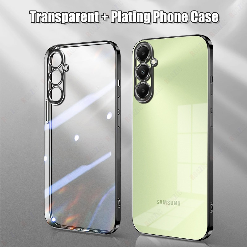 Jual CASE SAMSUNG S24 FE S23 FE A55 A35 A25 A15 A06 A05 A05S SOFT CASE PLATING BENING SQUARE ...