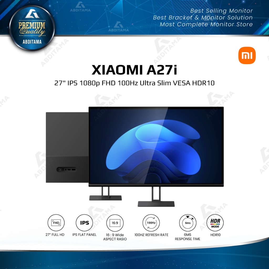 Jual Monitor LED XIAOMI A27i 27" IPS 1080p FHD 100Hz Ultra Slim VESA ...