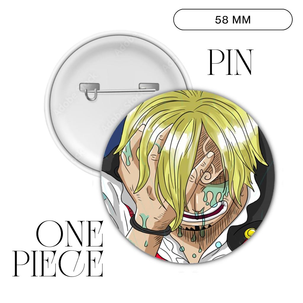 Jual PIN ONE PIECE UKURAN 58 MM (HARGA 1 PCS + LAMINASI GLOSSY) JPOP ...