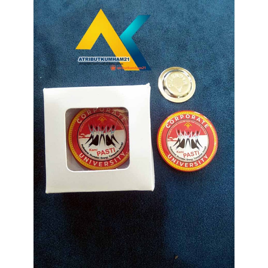 Jual PIN PASTI KEMENKUMHAM AKRILIK MAGNET, PIN CORPU KEMENKUMHAM ...