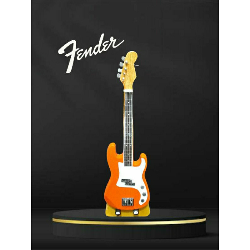 Jual MINIATUR BASS GITAR FENDER MINI (11cm) WARNA COKLAT KAYU | Shopee ...