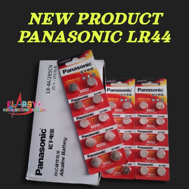 Jual Baterai LR44 Panasonic Original Batre LR44 L1154 A76 1.5 Volt | Shopee Indonesia