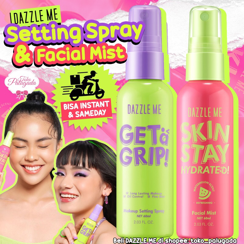 Jual [BISA COD] Dazzle Me Setting Spray & Face Mist - Dazzle Me Get a ...