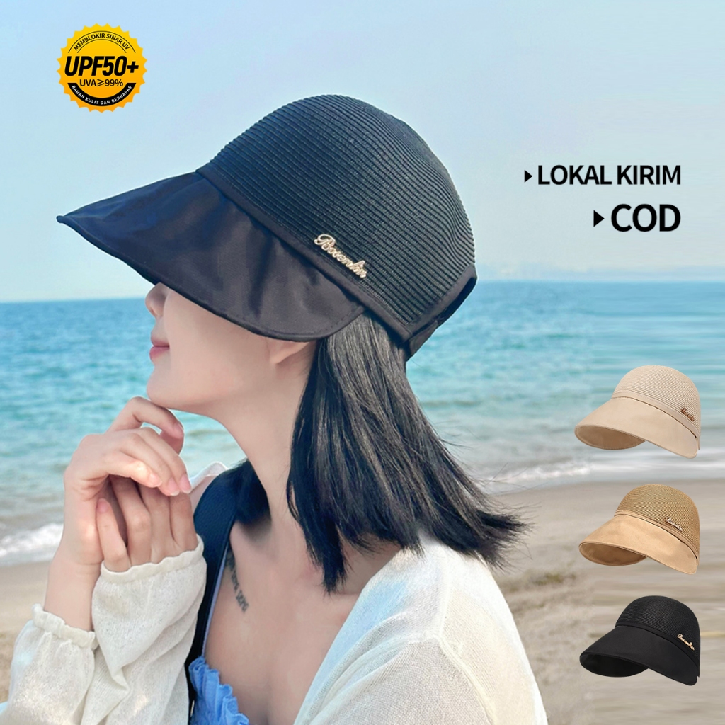 Jual Desain Topi Pelindung Matahari Korea Wanita, Topi Jerami Pantai ...