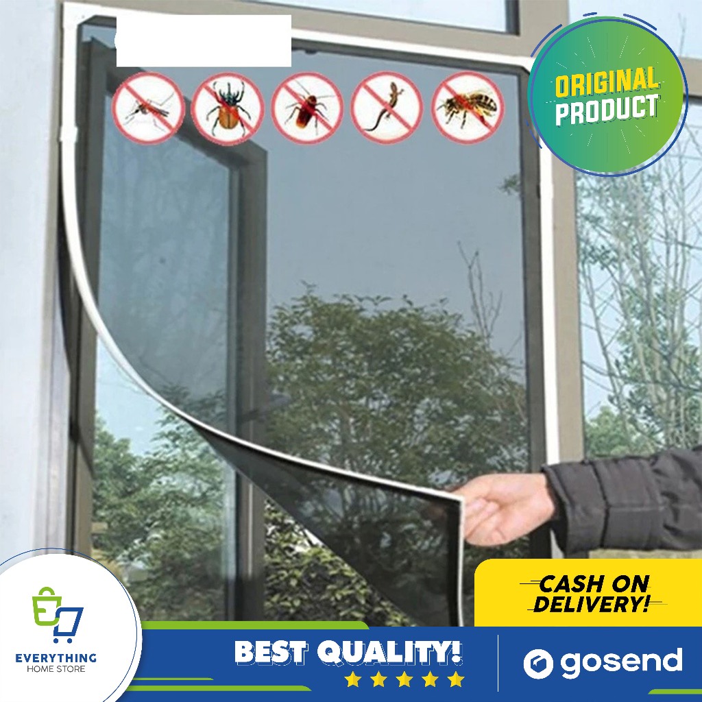 Jual Tirai Jendela Anti Nyamuk Serangga Jaring Penutup Jendela Anti ...