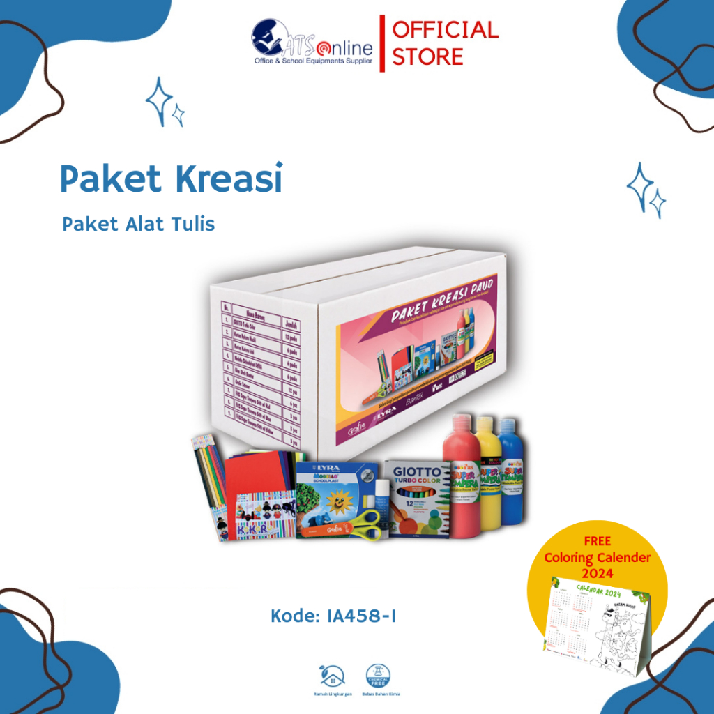 Jual GRAFIE Paket KREASI ATK Alat Tulis Anak Lengkap untuk Grup ...