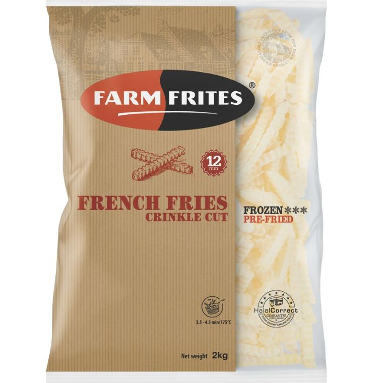 Jual FARM FRITES French Fries Crinkle Cut / Kentang Goreng Crinkle Cut ...