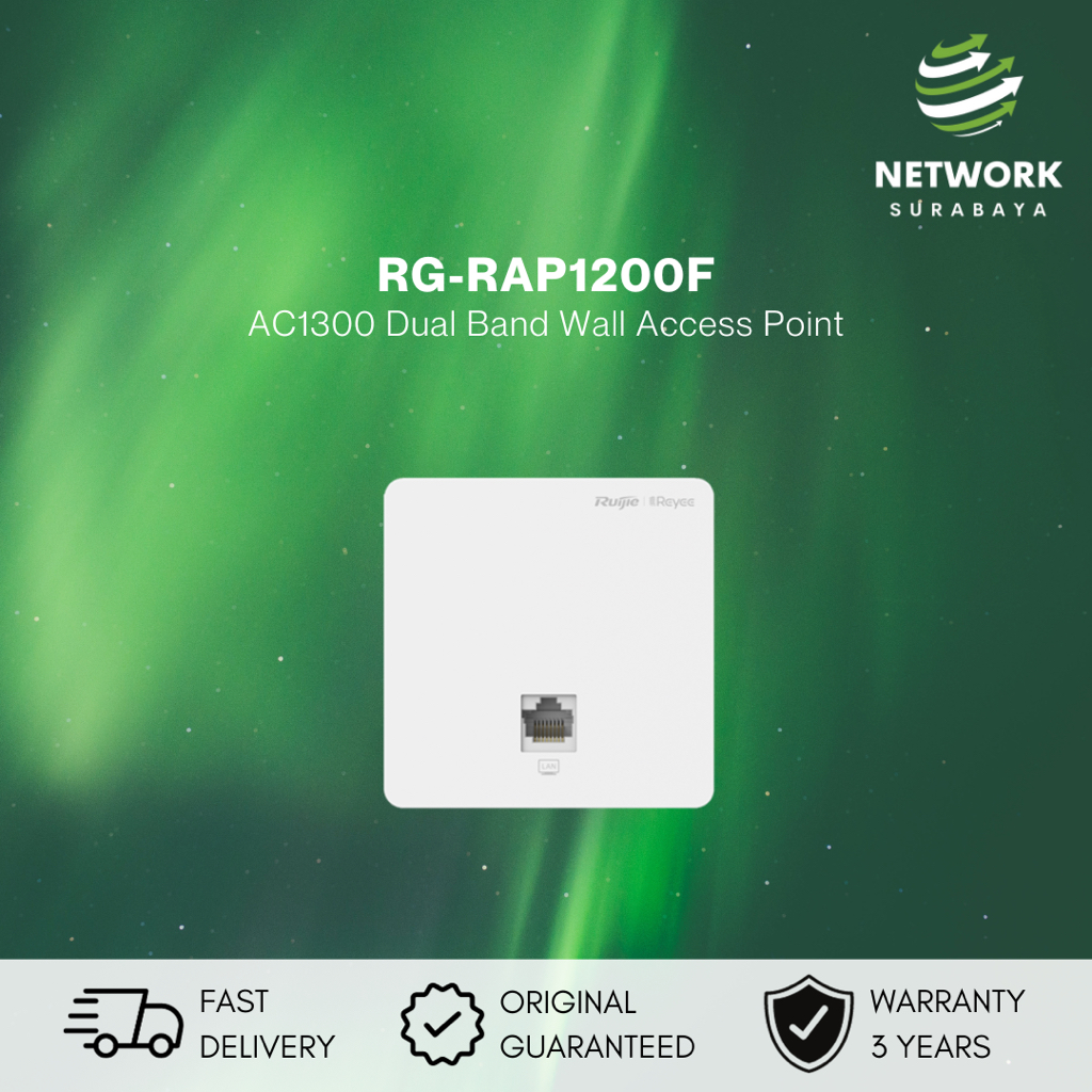 Jual RUIJIE REYEE RG-RAP1200(F) AC1300 DUAL BAND WALL-ACCESS POINT ...